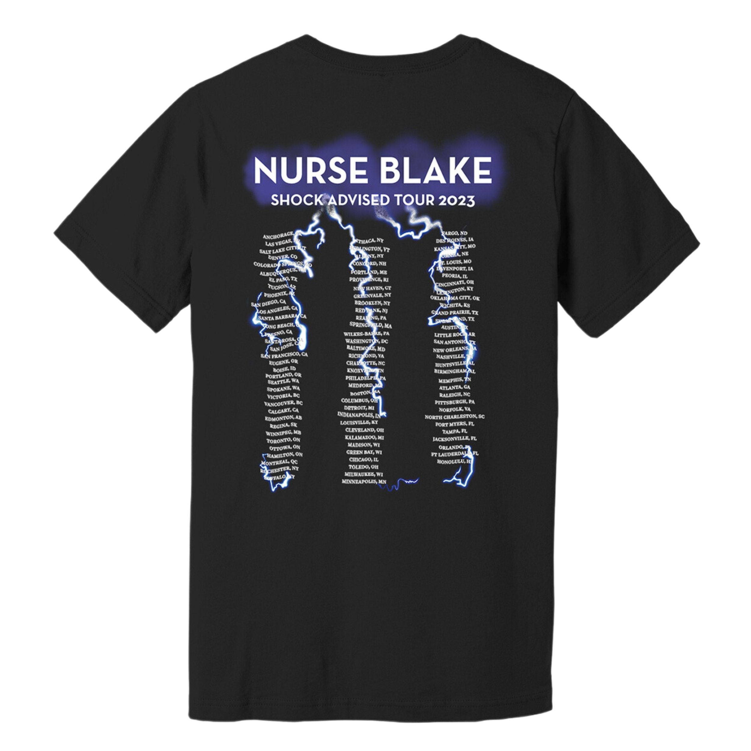 Shock Advised Tour Tee – Nurse Blake LLC